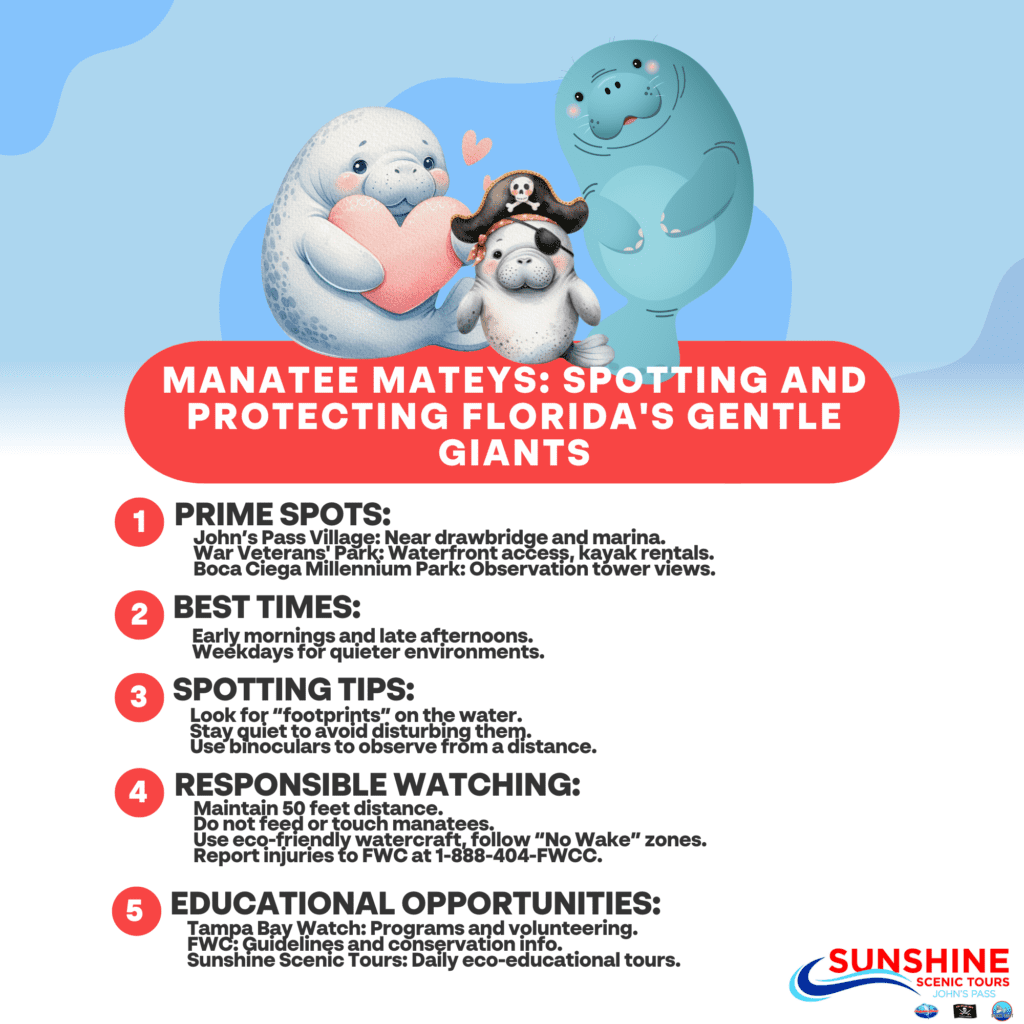 Manatee Mateys: A Guide to Spotting Florida's Gentle Giants - Pirate ...